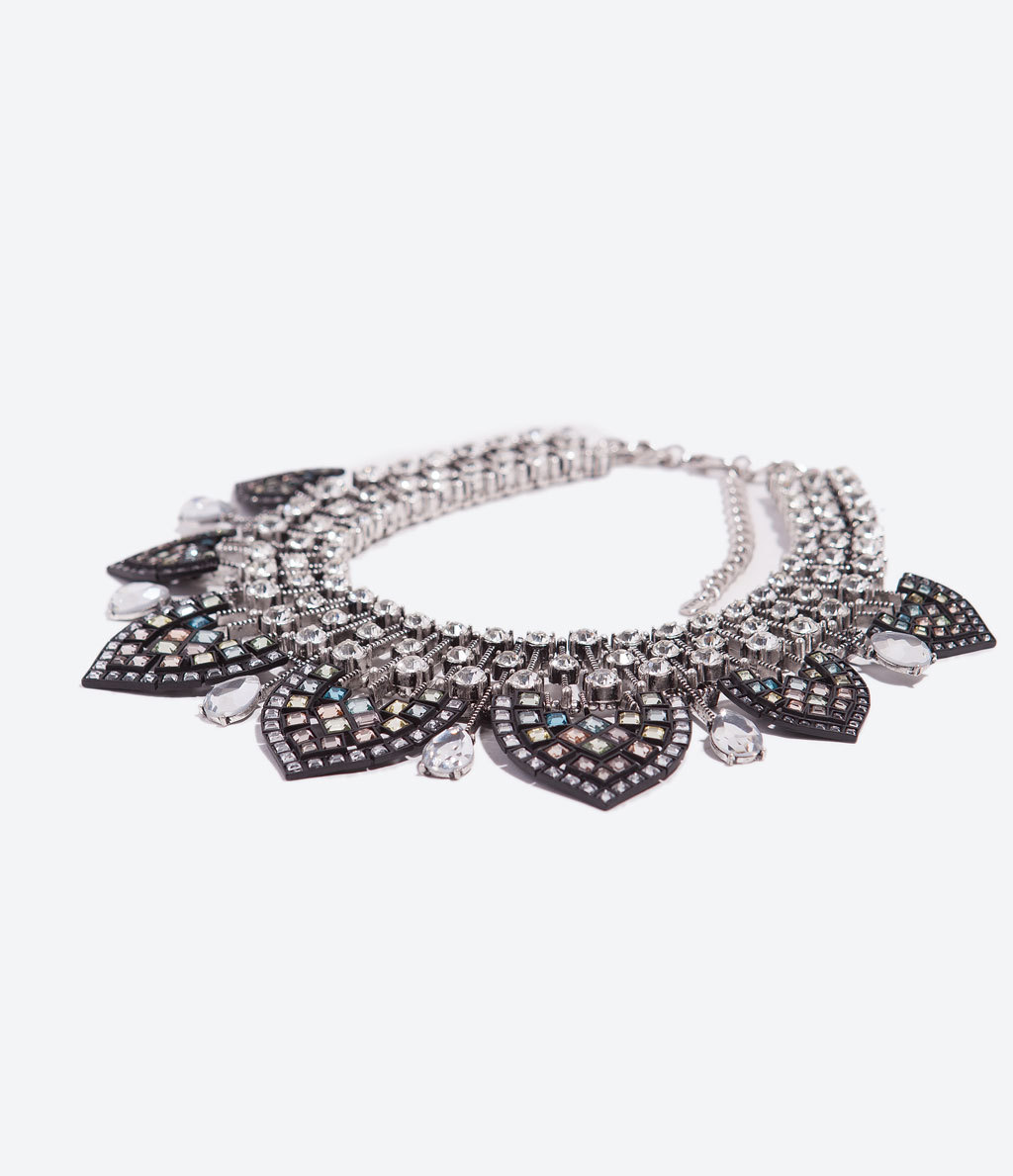Crystal Choker Statement Necklace on Luulla